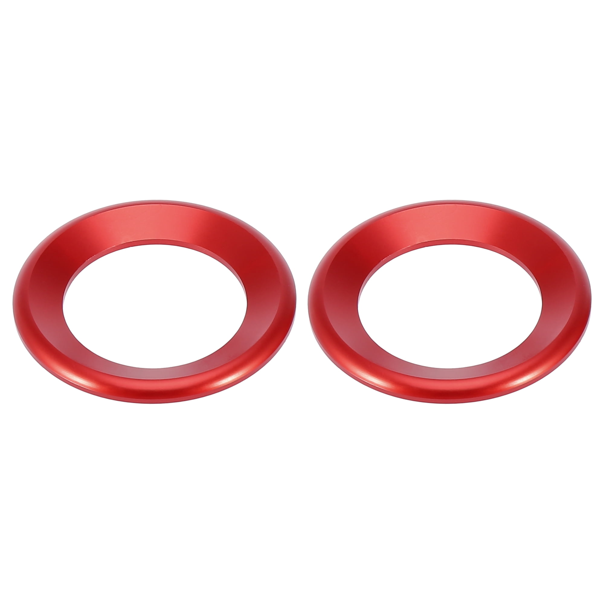 2pcs Loudspeaker Circle Trim Audio Speaker Decorative Ring Red for ...