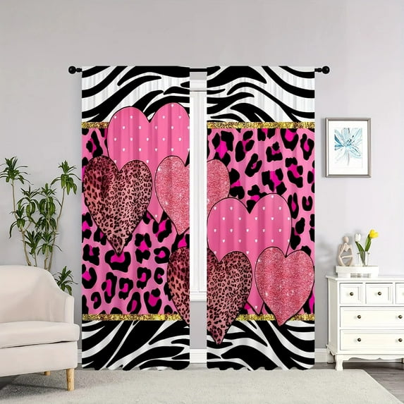 2pcs Love Heart Leopard Zebra Print Series High-definition Digital ...