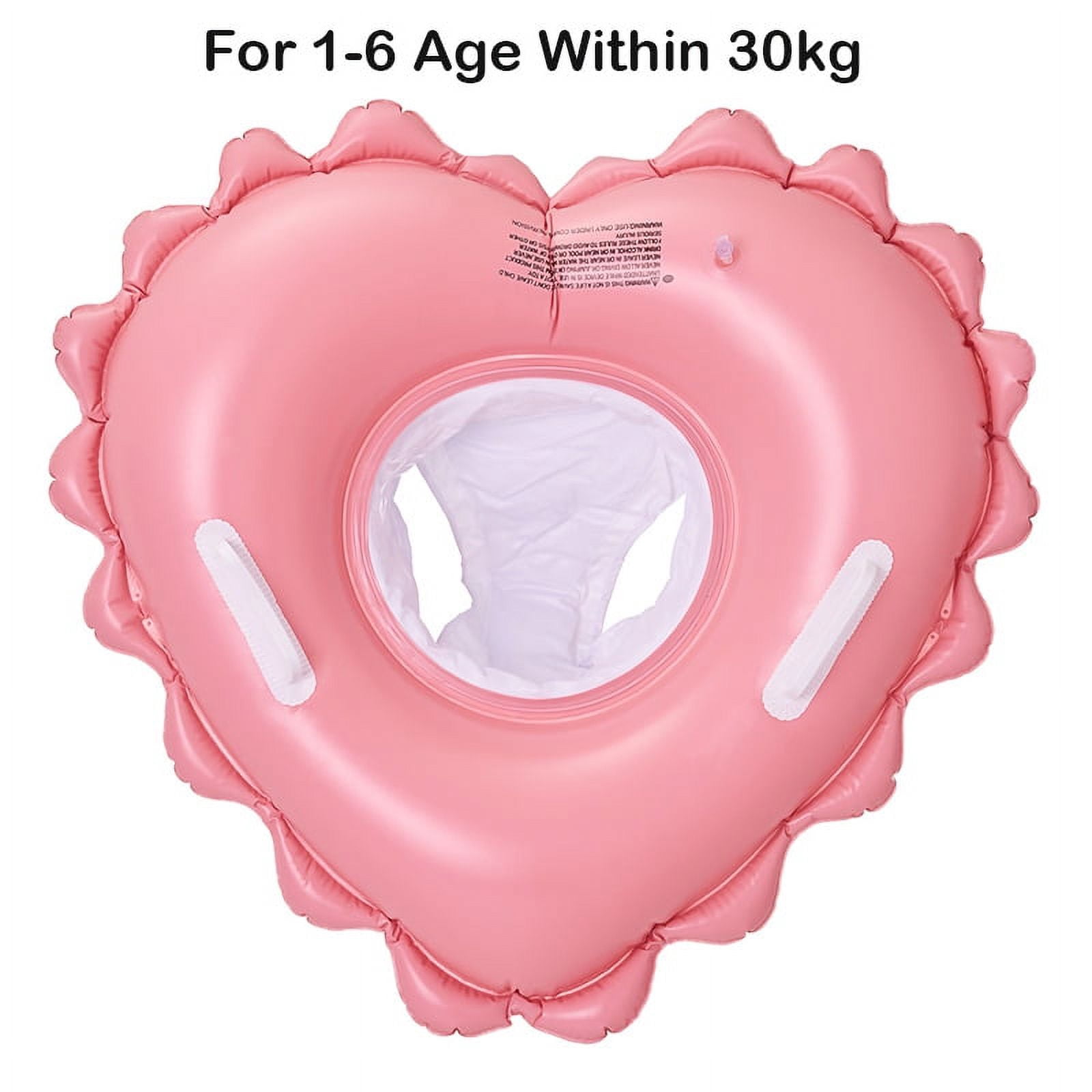 2pcs Love Swim Ring Tube Inflatable Pool Float Swimming Ring Swim ...