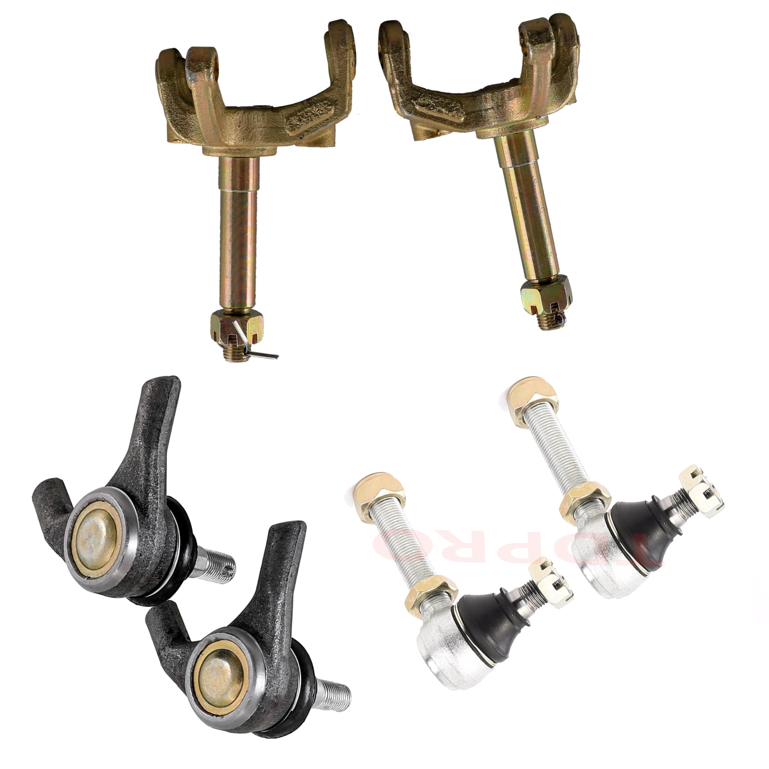 2pcs M12 Upper and Lower 12mm Tie Rod End Ball Joint Upper Lower + 2pcs ...