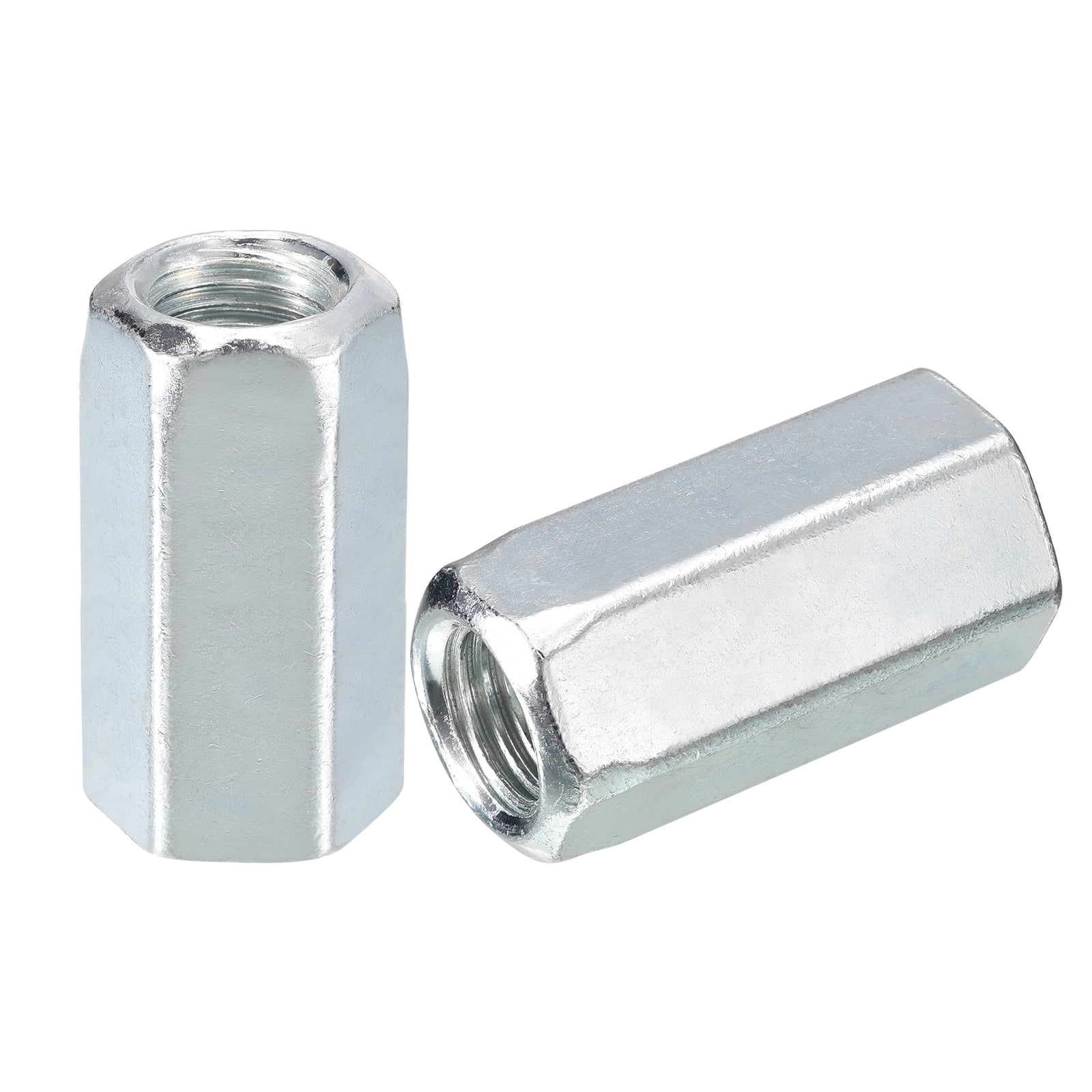 2pcs M20x30x60mm Coupling Nuts - Galvanized Carbon Steel Hex Threaded ...