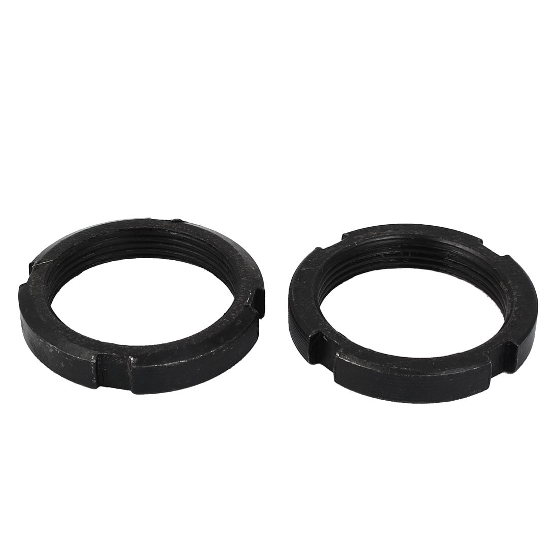 2pcs M36 x 1.5mm Pitch Carbon Steel Slotted Round Nuts GB812 - Walmart.com