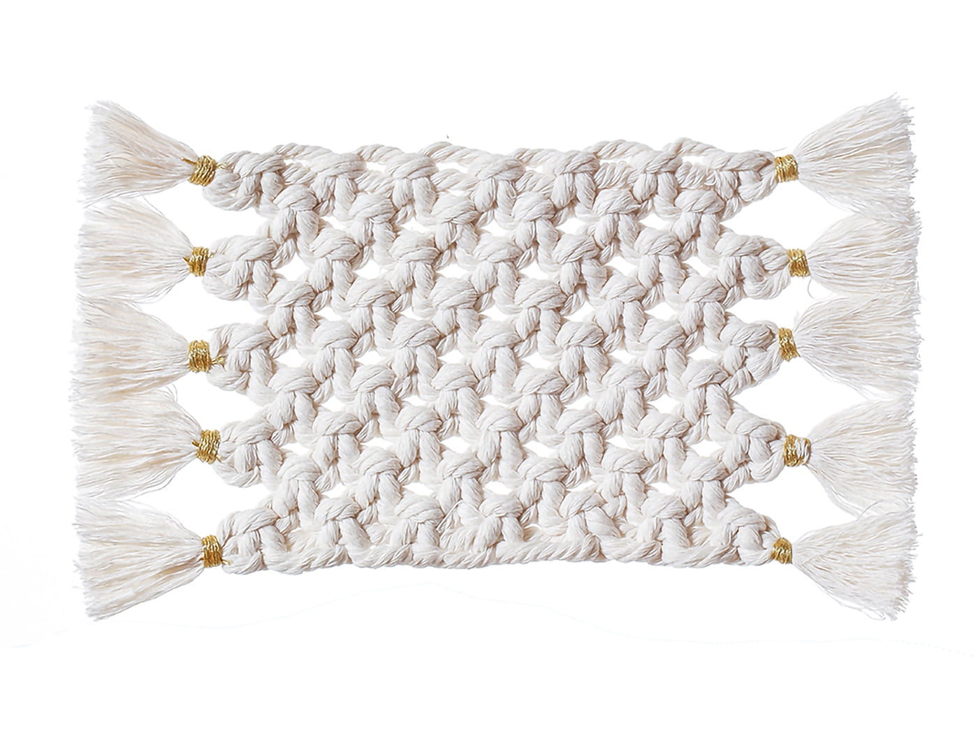 2pcs Macrame Coasters Nordic Handwoven Mat Potholders Tea Mat Cotton ...