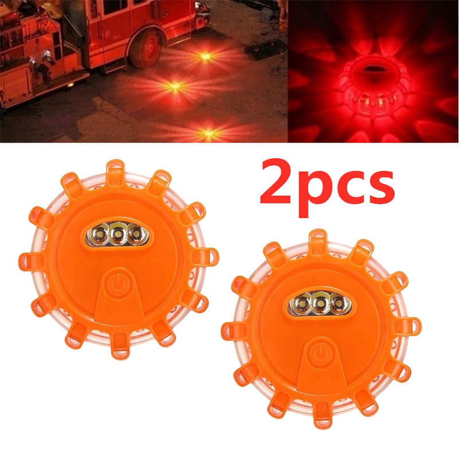 2pcs Magnetic Car Road Signal Led Flare Light,Led Road Flares Safety ...