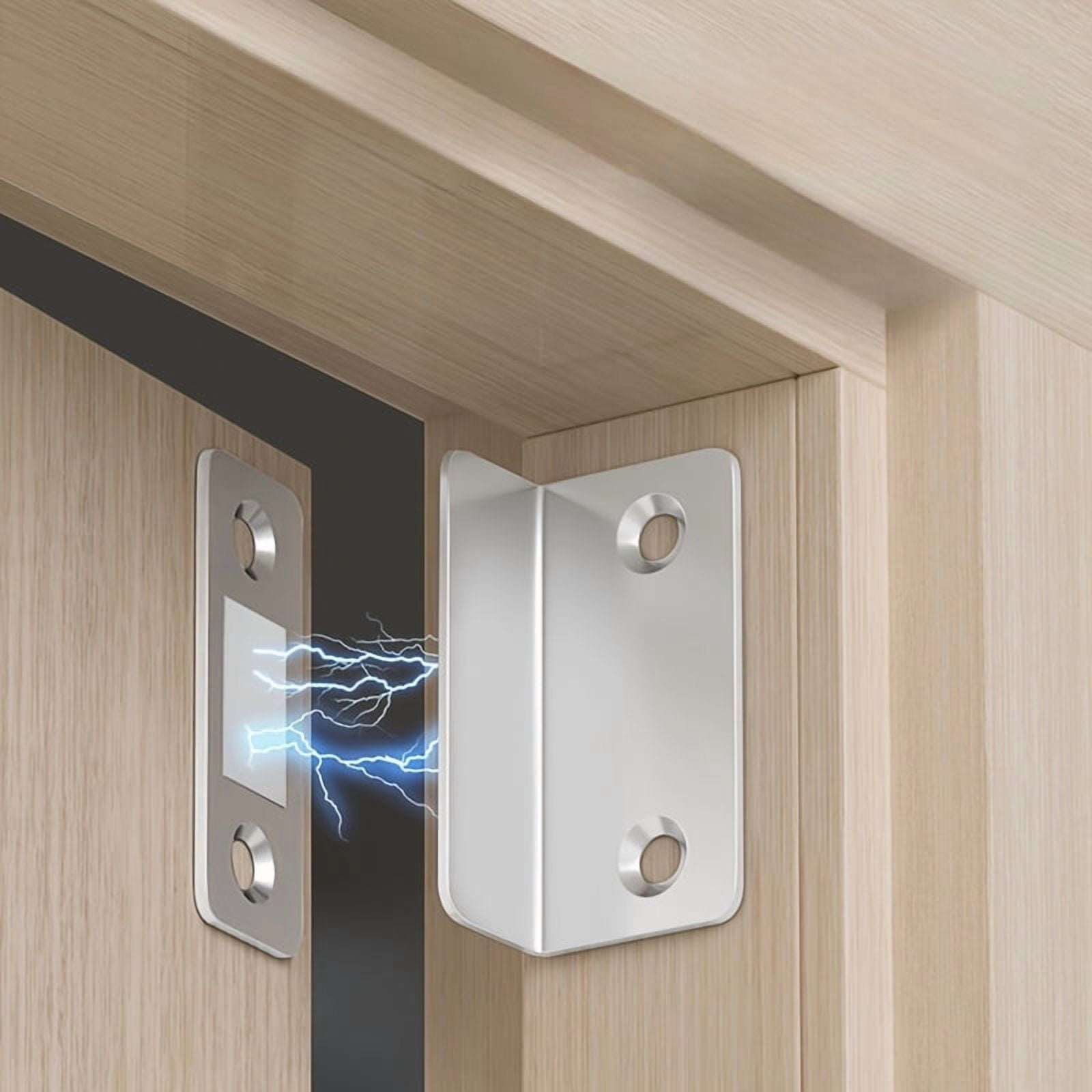 2pcs Magnetic Door Catch Latch -Invisible Strong Adhesion, Drill-Free ...