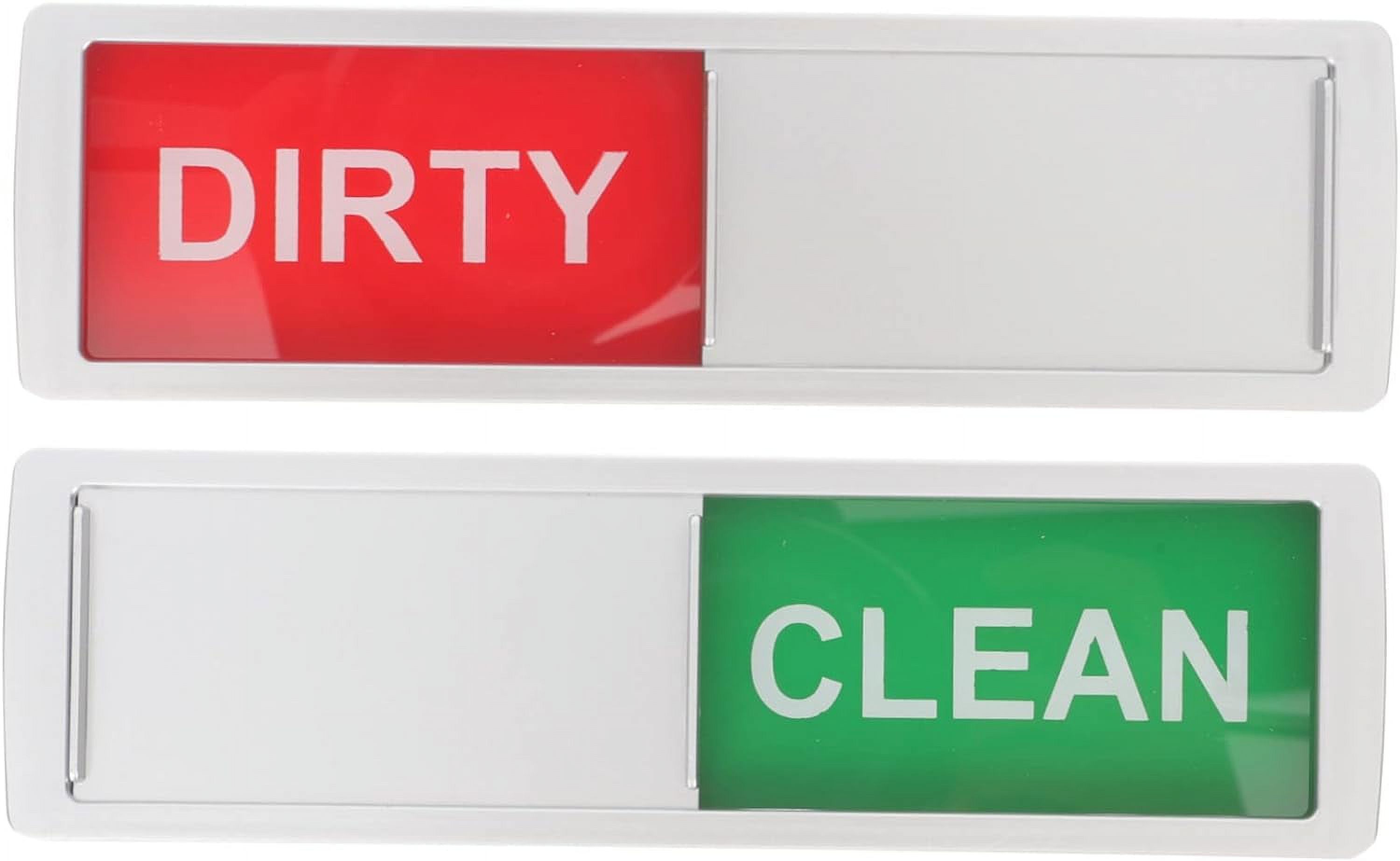 2pcs Magnetic Signs Sticker Magnets Cleaning Essentials Dishwasher ...