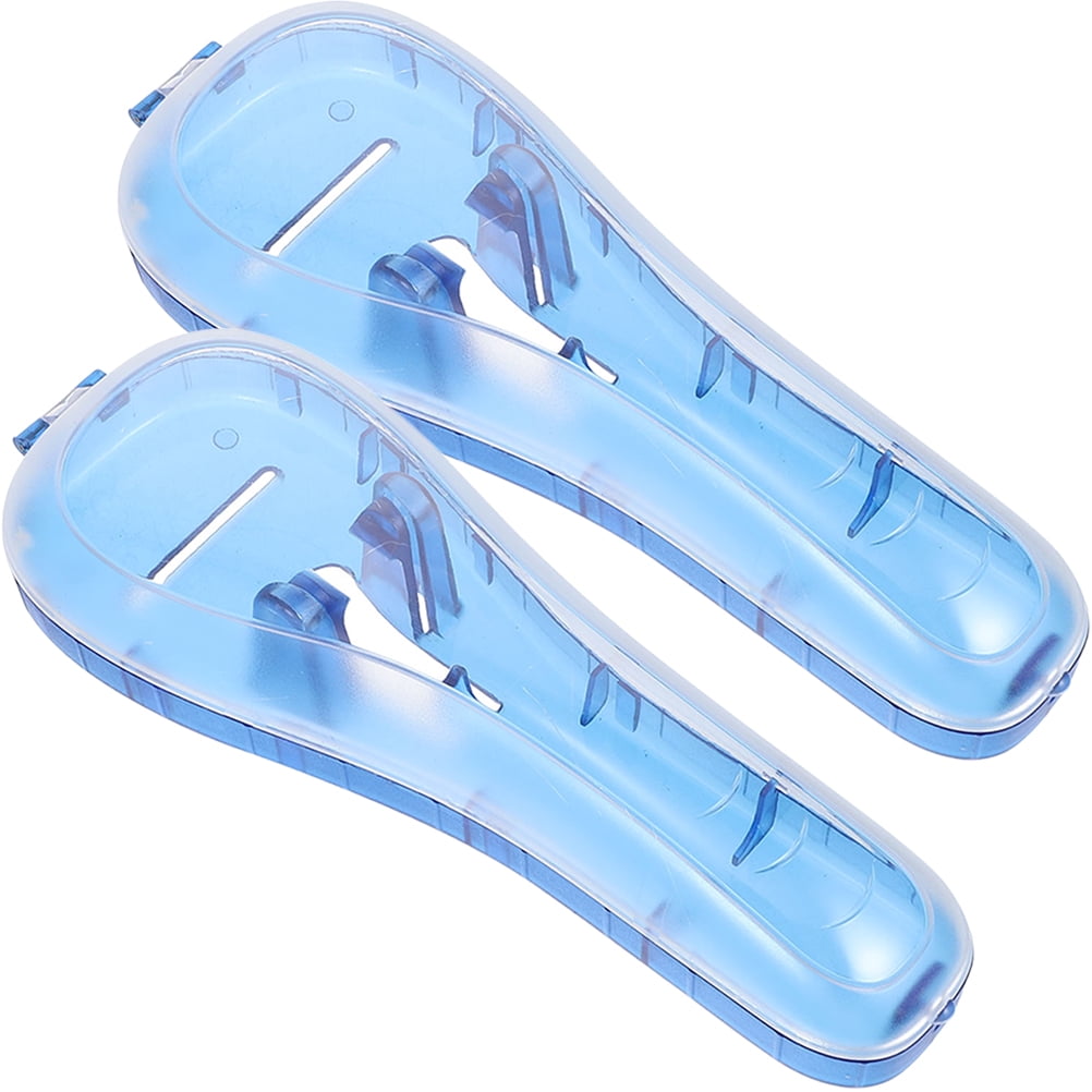2Pcs Razor Storage Box Travel Case Shaver Protective Container ...