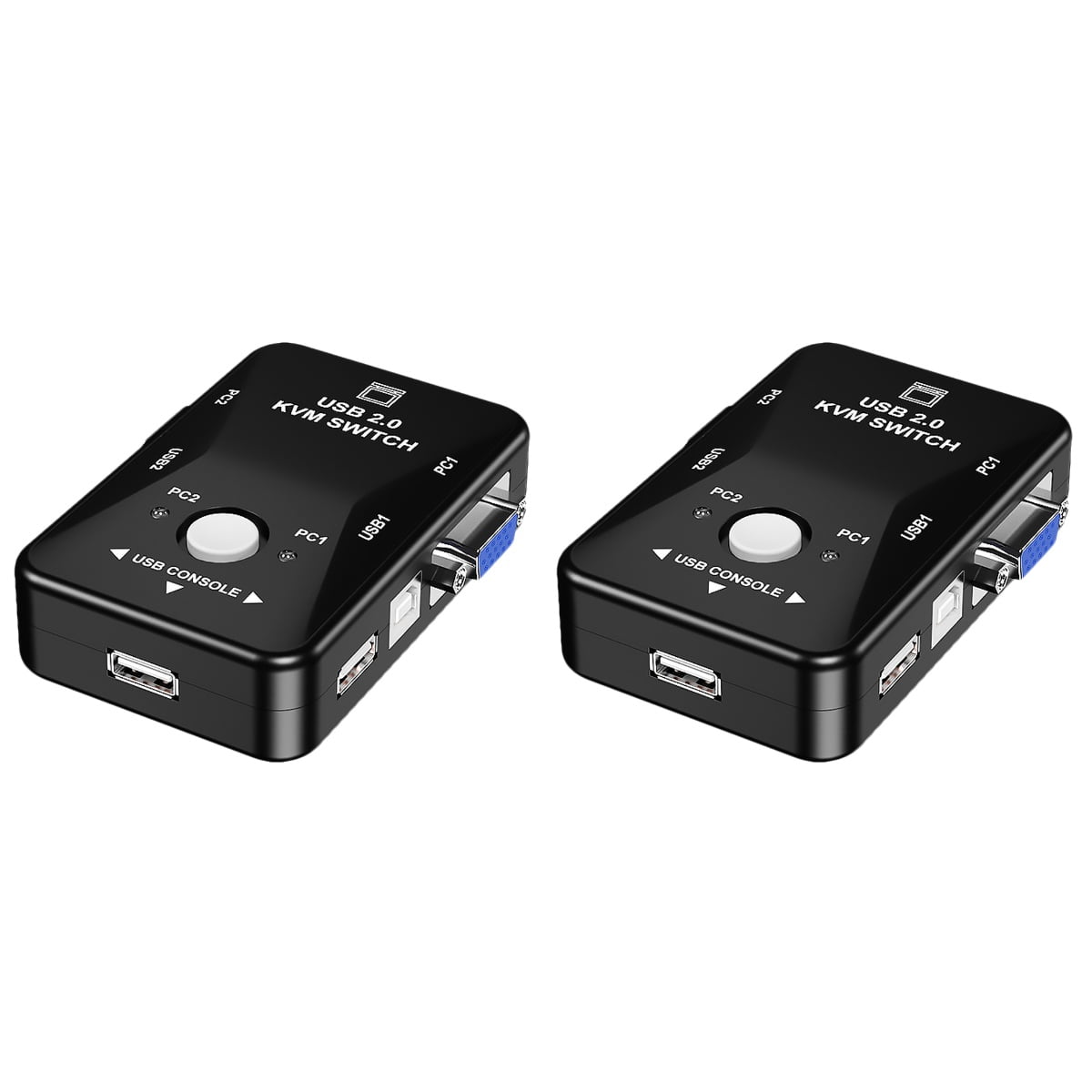 2pcs Manual VGA 2 Port VGA USB Box Durable Converter With Keyboard ...