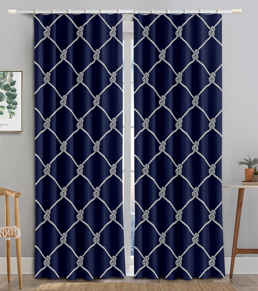 2pcs Marble Pattern Curtains Hook Valance Curtain Blinds Window ...