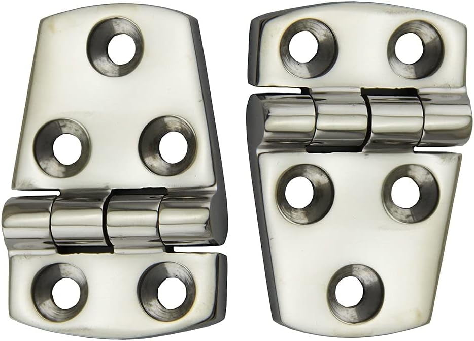 2pcs Marine Boat 5-Hole 56 x 38mm Cabin Flush Door Hinges Casting 316 ...