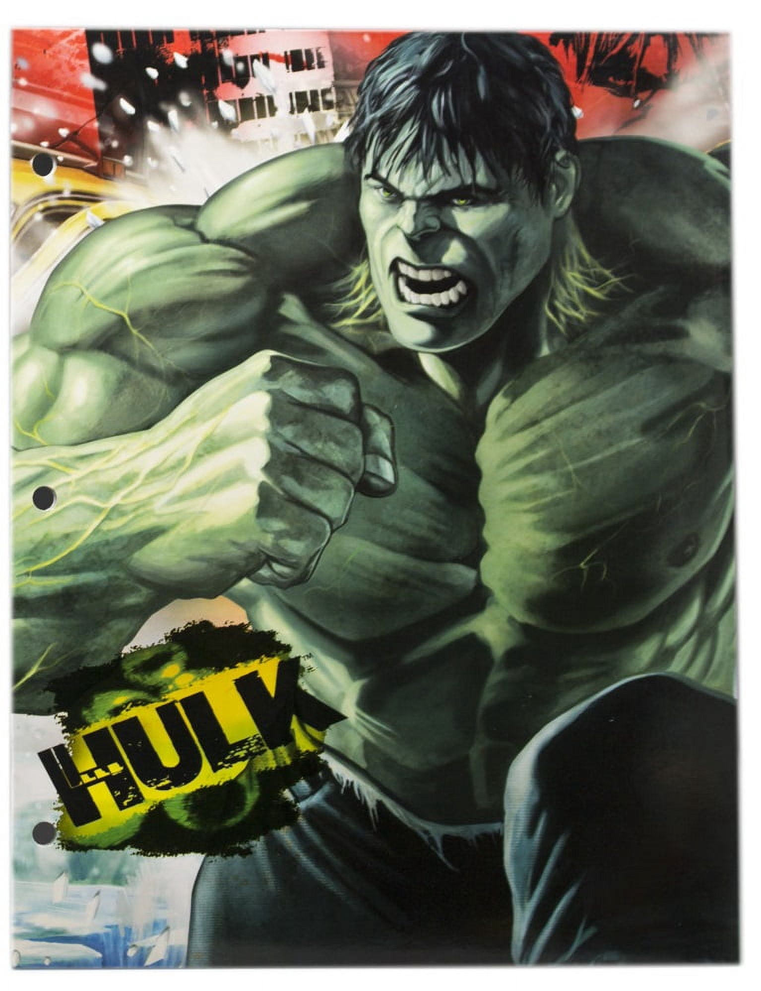 2pcs Marvel's The Incredible Hulk Folder- Running to Punch School ...