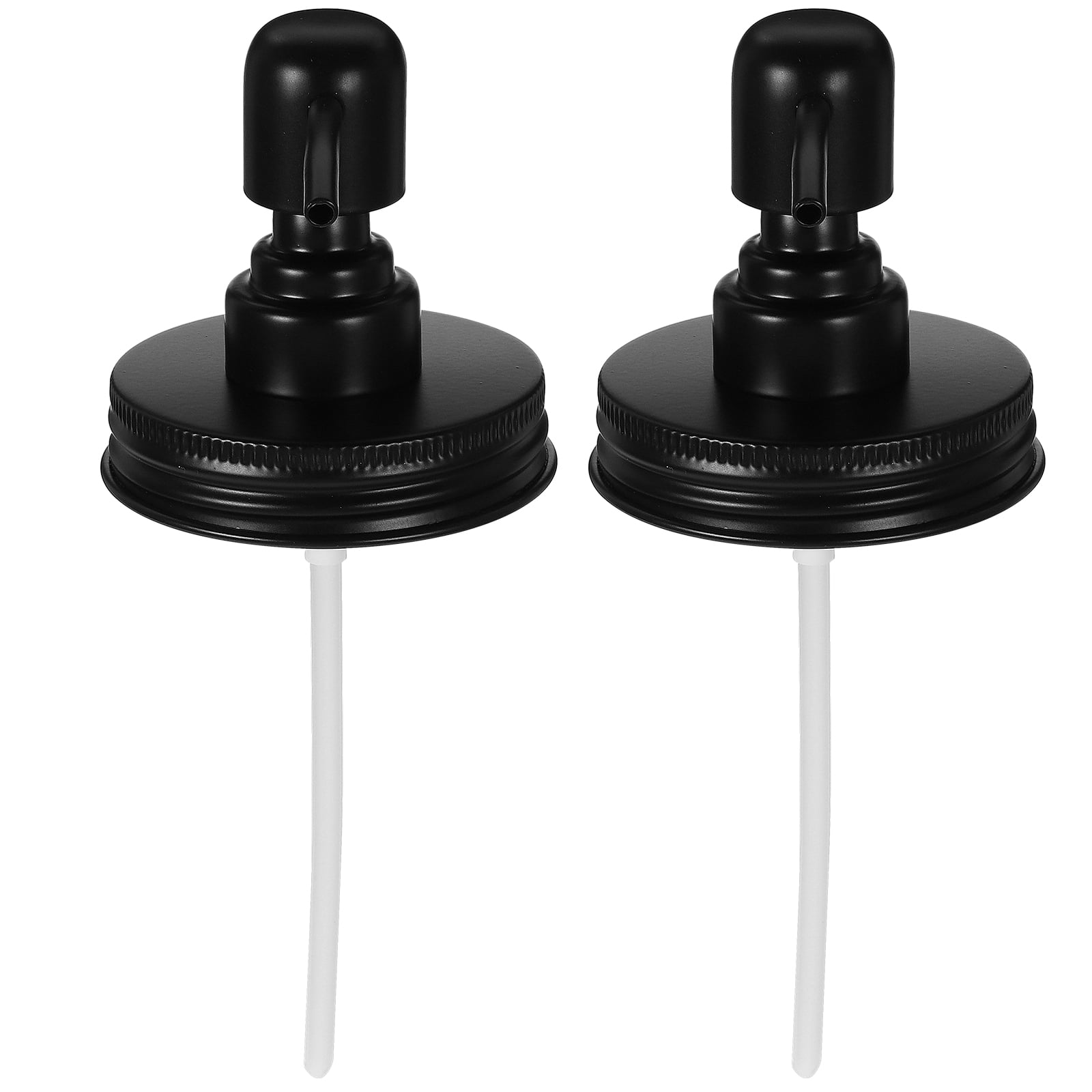 2pcs Mason Jar Pump Lid Soap Dispenser Lid with Pump Stainless Steel ...
