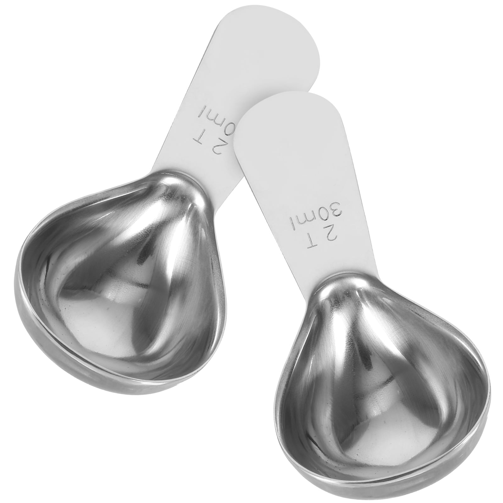 2pcs Measuring Coffee Scoops Stainless Steel Measuring Spoon ...