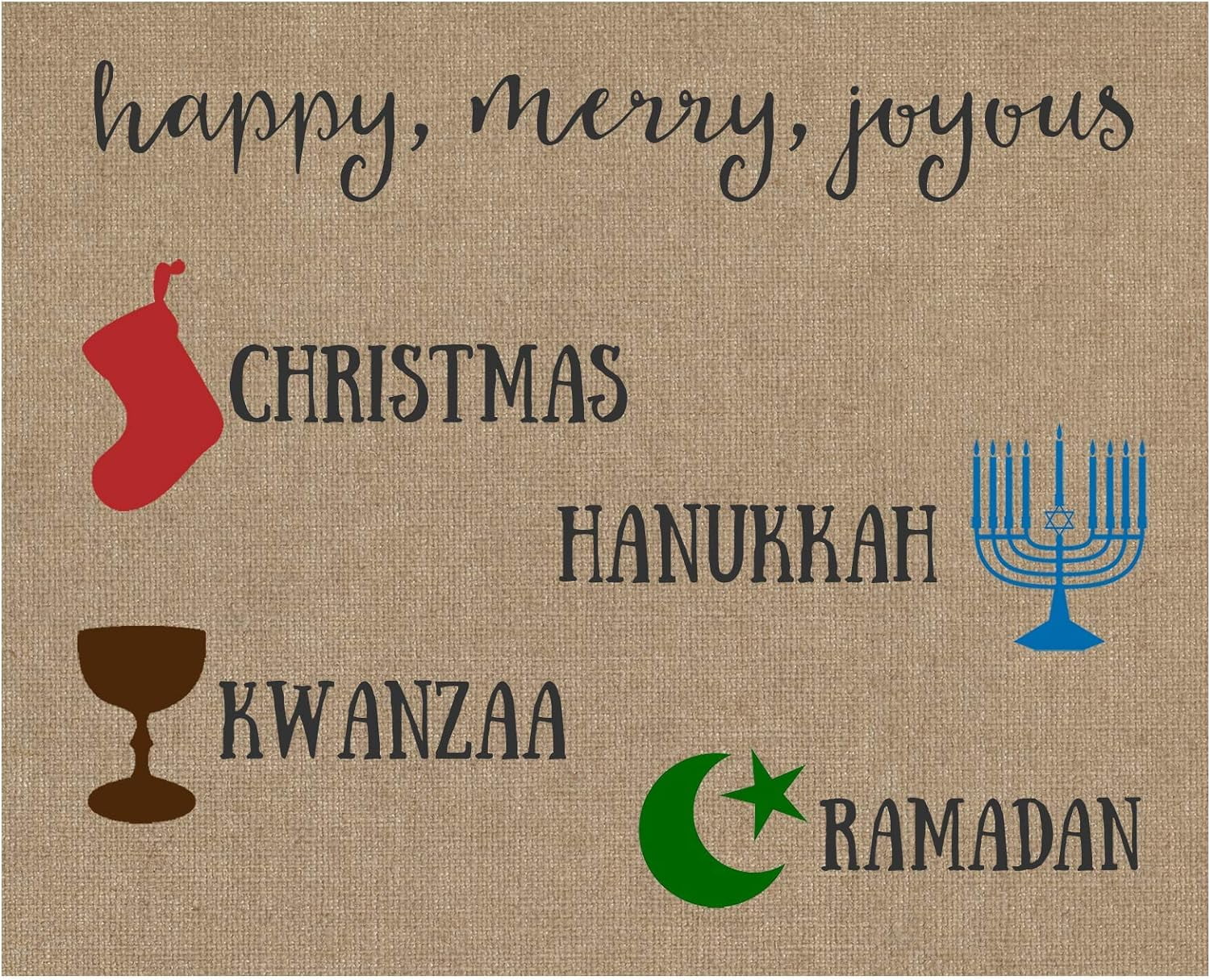 2pcs Merry Everything Christmas Card Inclusive Holiday Greeting Cards ...