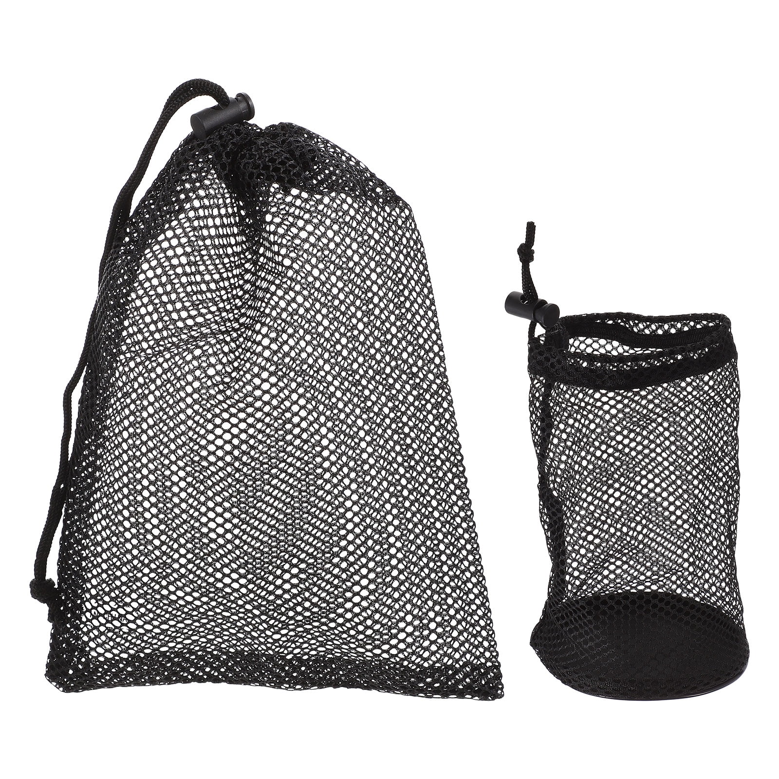 2pcs Mesh Bag Nylon Drawstring Bag Sports Net Bag Tennis Baseball ...