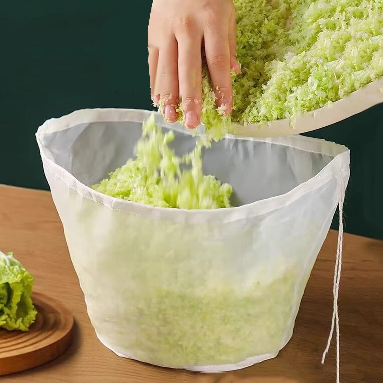 2pcs Mesh Soybean Milk Filter Net Bags Density Mesh Wine Nut Bag Tea ...