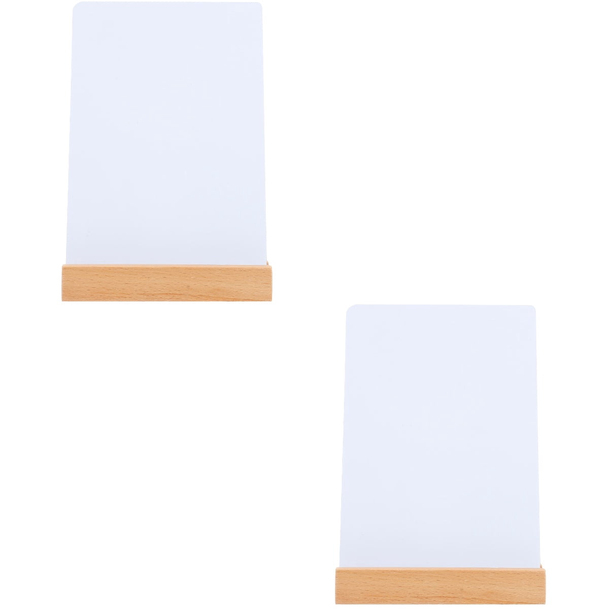 2pcs Message Board Wood Base Bulletin Board Desktop Notice Board Sign ...