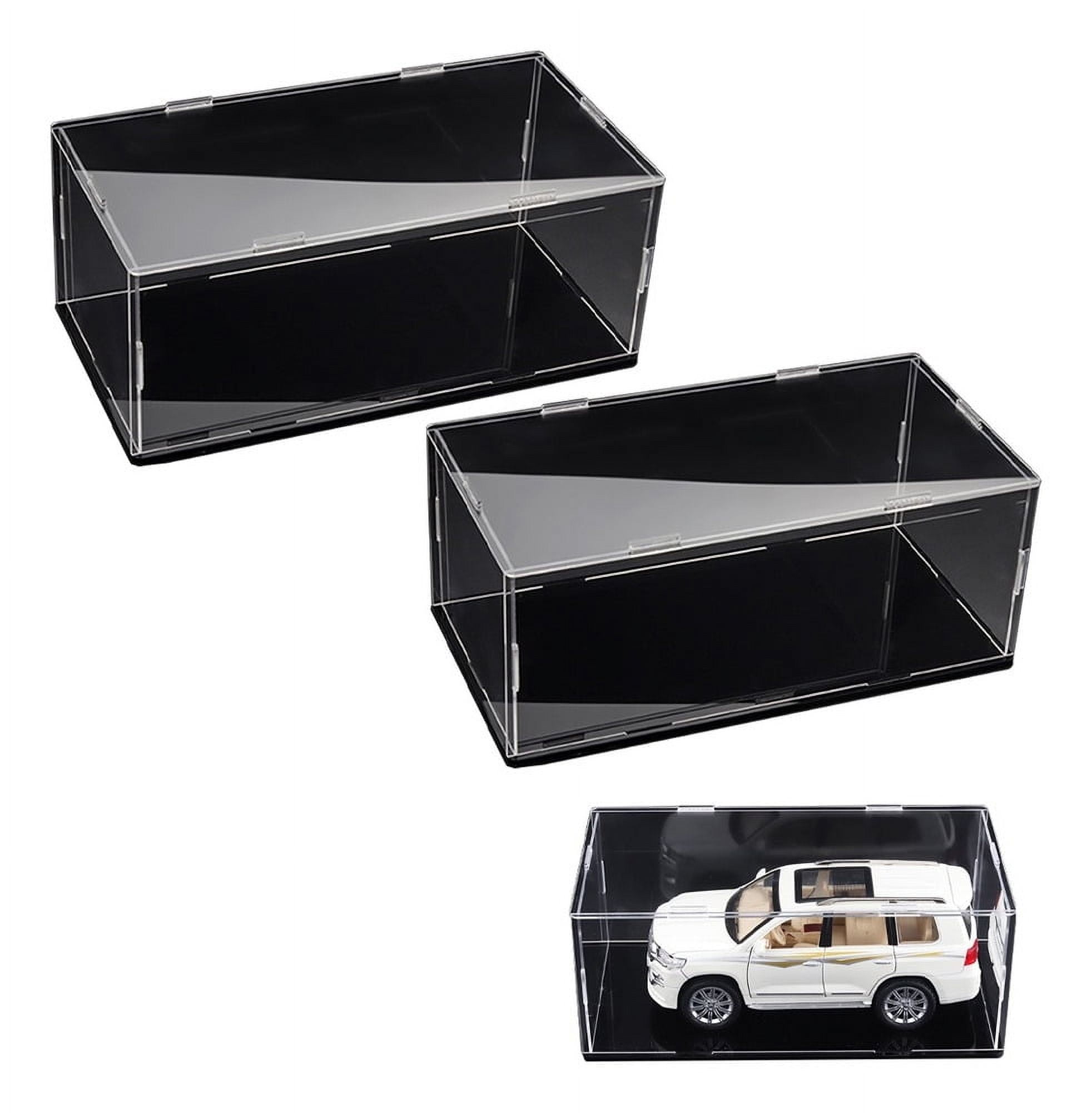 2pcs Metal Display Case for 1/24 Miniature Car Models - Walmart.com