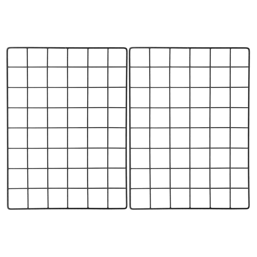 2pcs Metal Grid Wall Panels Wall Photos Organizers Grid Picture Frames ...