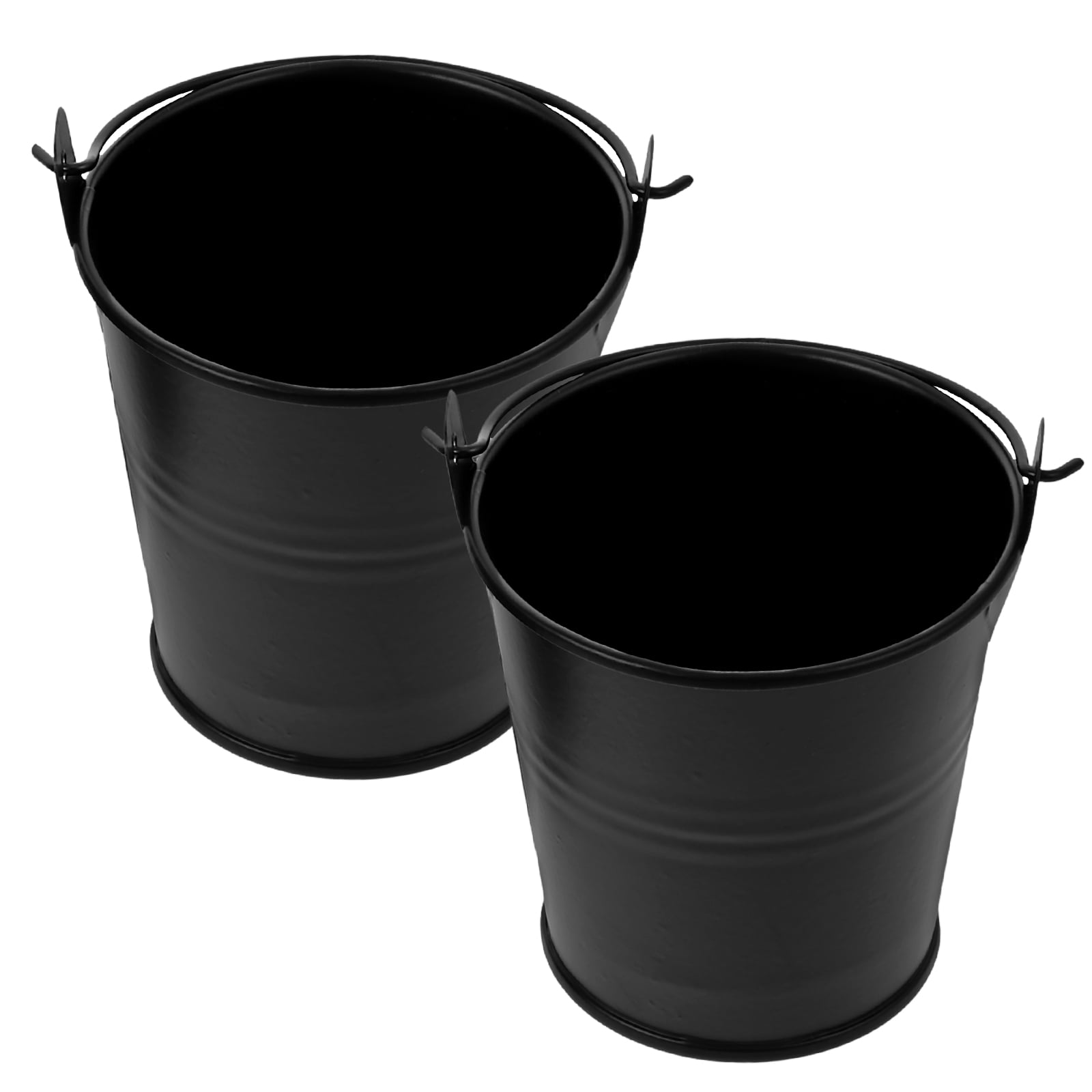 2pcs Metal Grill Drip Grease Bucket Barbecue Grease Bucket Oil Bucket ...
