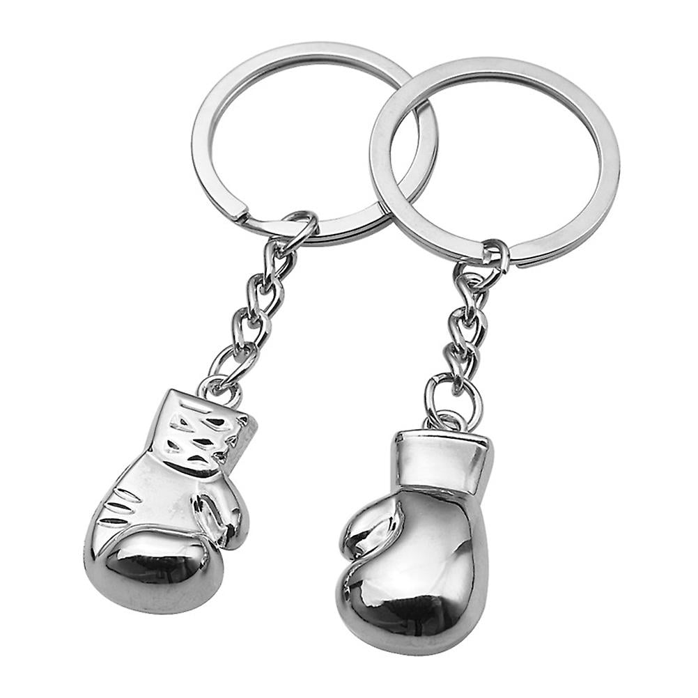 2pcs Metal Key Chain Mini Boxing Glove Key Ring Key Circle Sports Key ...