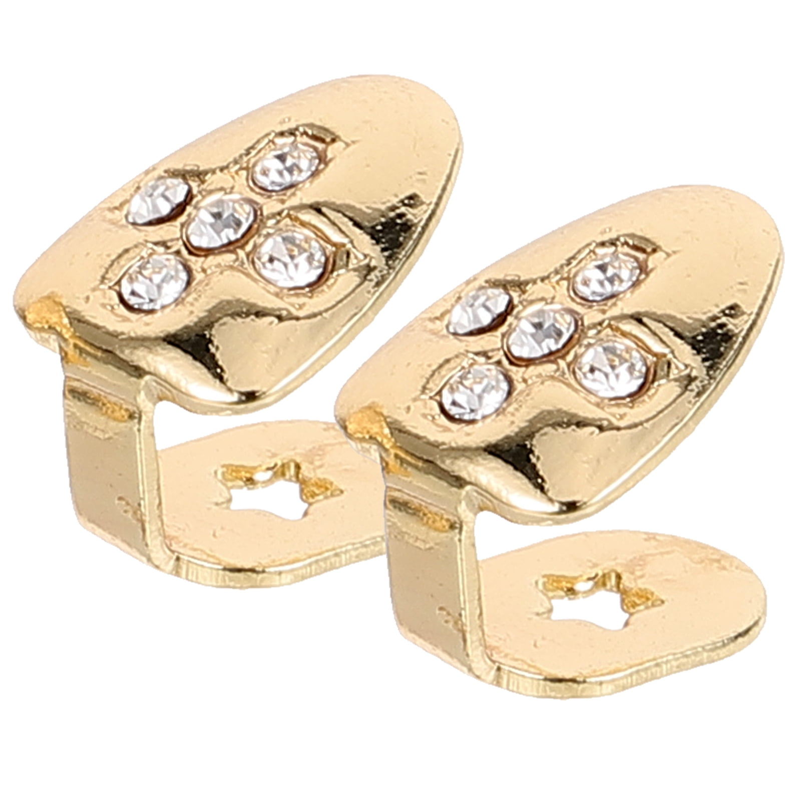 2pcs Metal Teeth Grills Mouth Teeth Grill Caps Rappers Teeth Grills ...