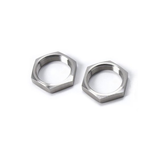 2pcs Metric Female Thread Hex Lock Nut Pipe Fitting 304 Stainless Steel ...