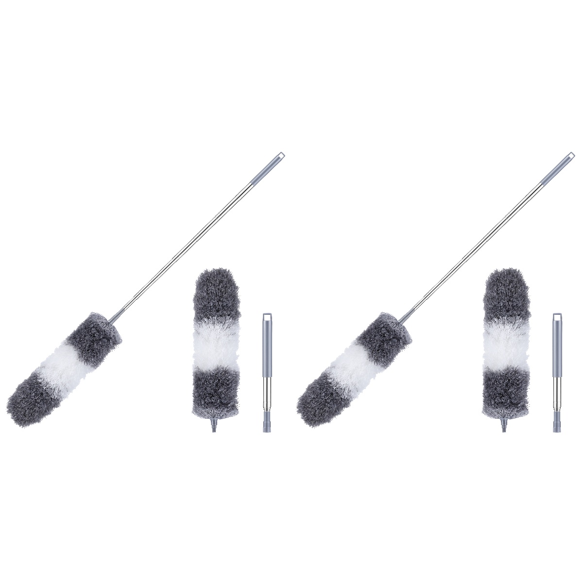 2pcs Microfiber Duster Flexible Duster Ceiling Fan Duster Long Duster ...