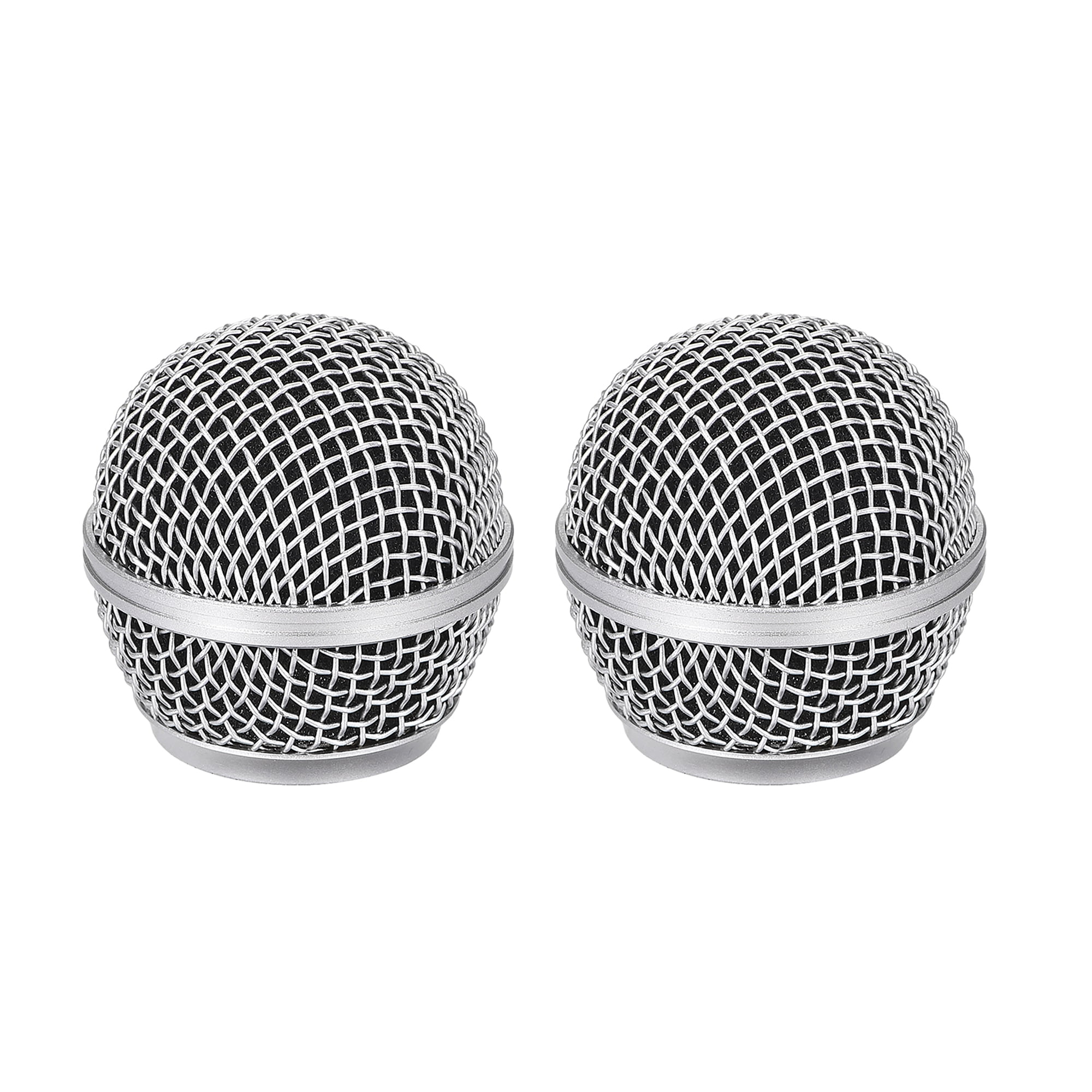 2pcs Microphone Ball Head Mesh Grill - Walmart.com