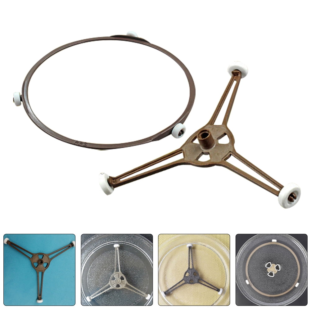 2pcs Microwave Turntable Ring Microwave Roller Ring Glass Plate Tray ...