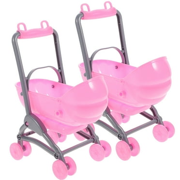 Senikei 2Pcs Baby Doll Stroller Baby Doll Role Play Pushchair Children ...