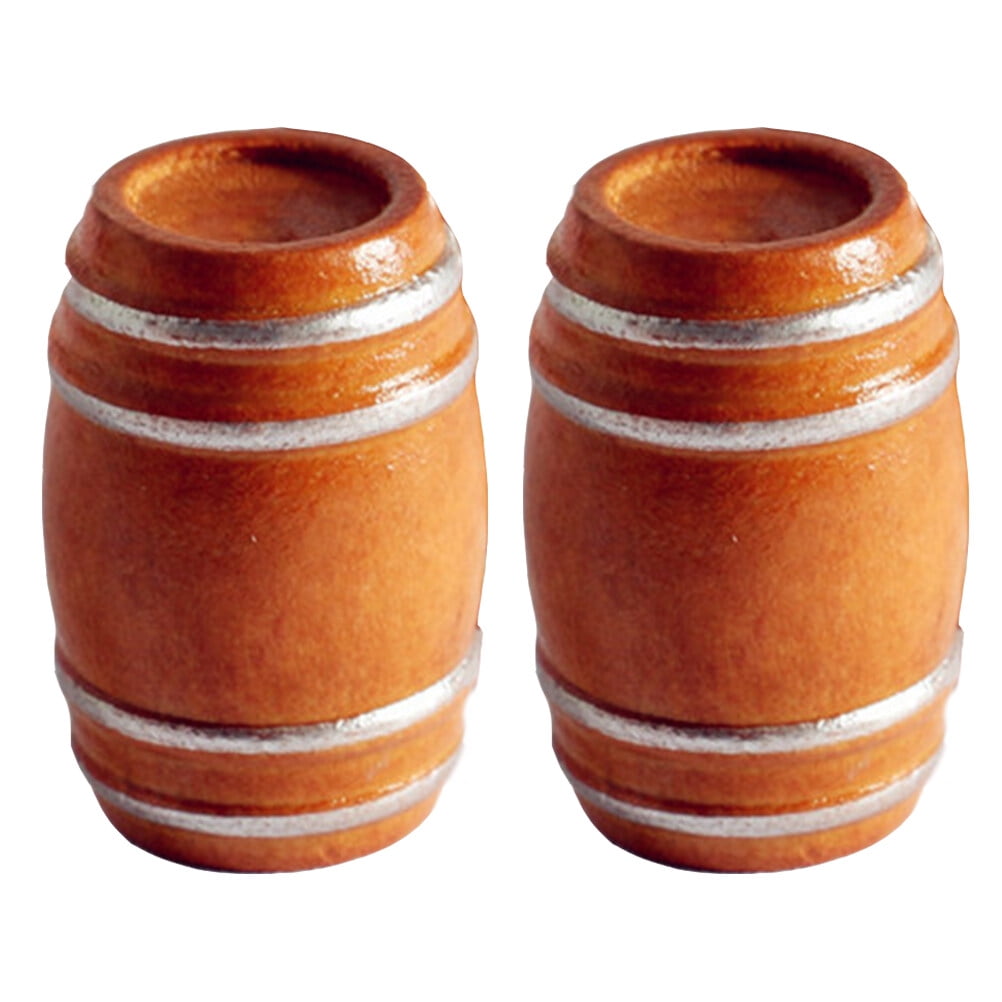 2pcs Mini Models Mini Barrels Mini Scene Adornments Mini Scene DIY ...