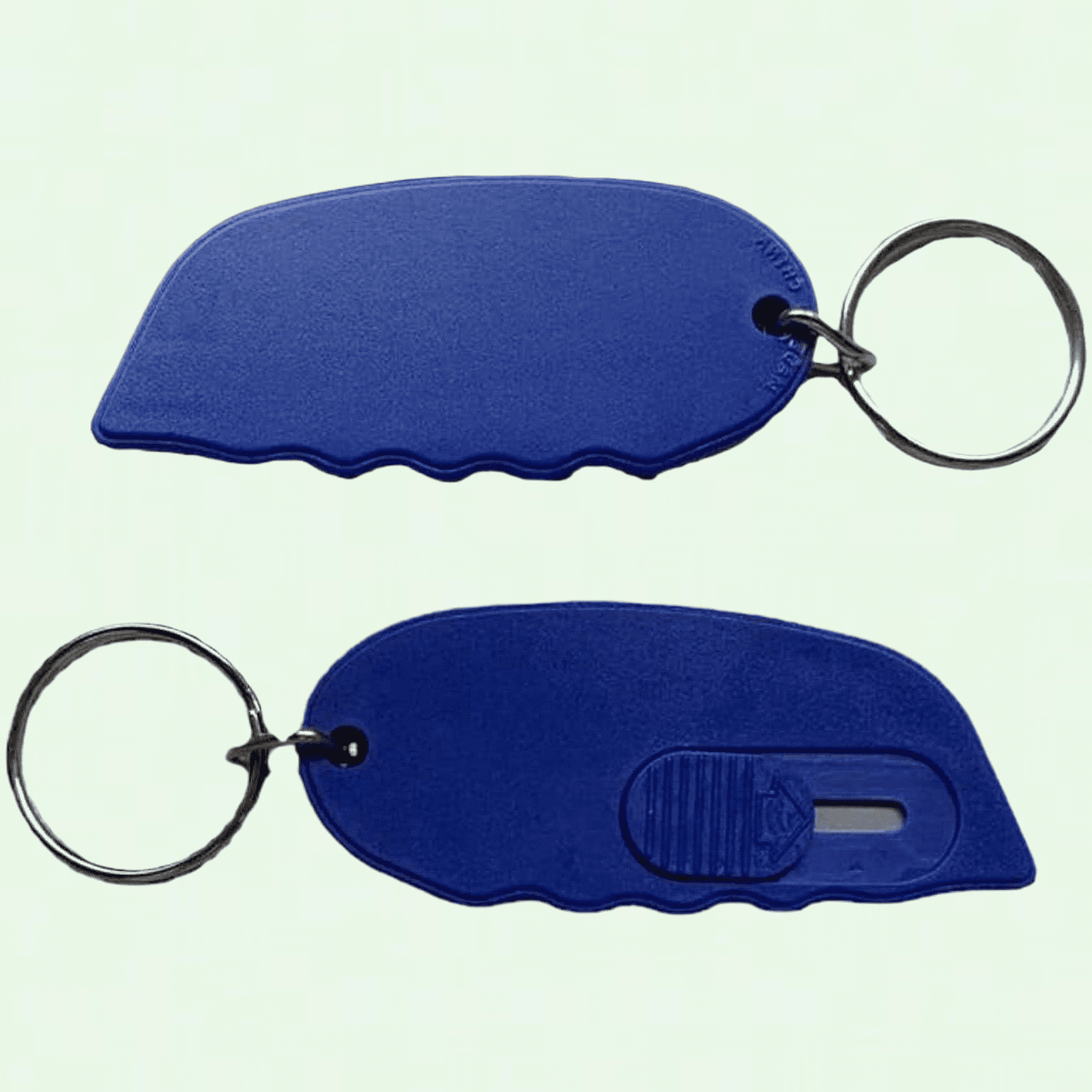 Portable Mini Keychain Box Cutter - 2pcs Blue Retractable Blade Pocket ...