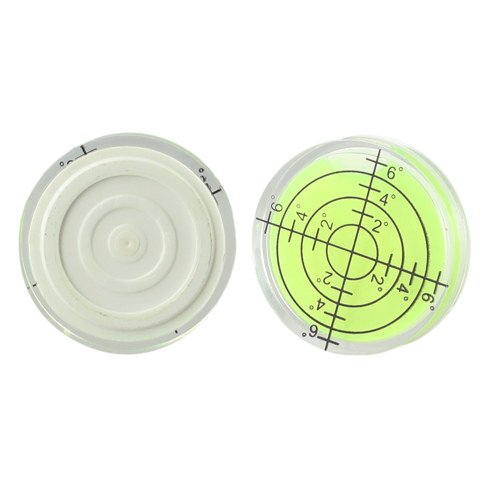 =2pcs Mini Bubble Level 32×7mm Horizontal Precision Bubble Level Circular Inclinometer=Bullseye ...