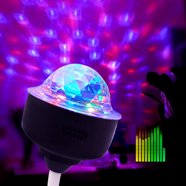 LED Rotating Light Lighting Full Color Disco Party Crystal Ball Lights ...
