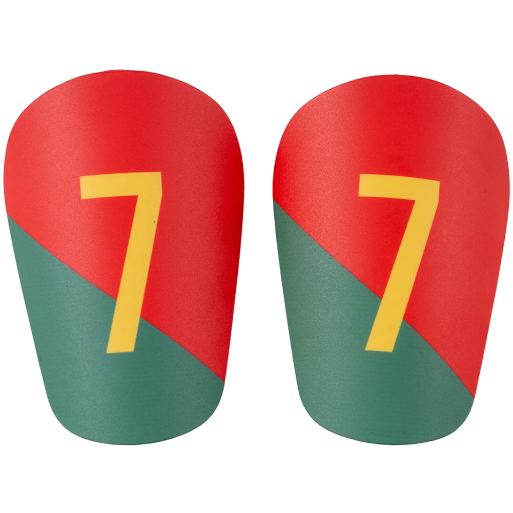 2pcs Mini Football Shin Pad Plastic Soccer Guard Leg Protector Football ...