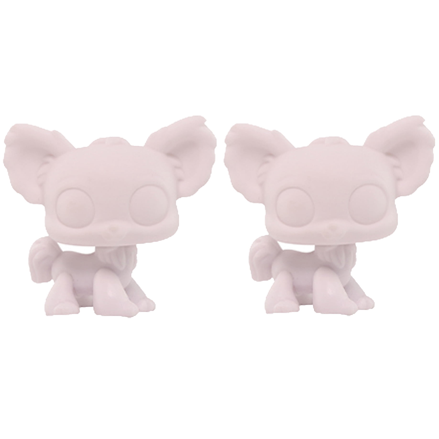 2pcs Mini Pet Shop lps Chihuahua White Base,DIY Custom Little Pets ...