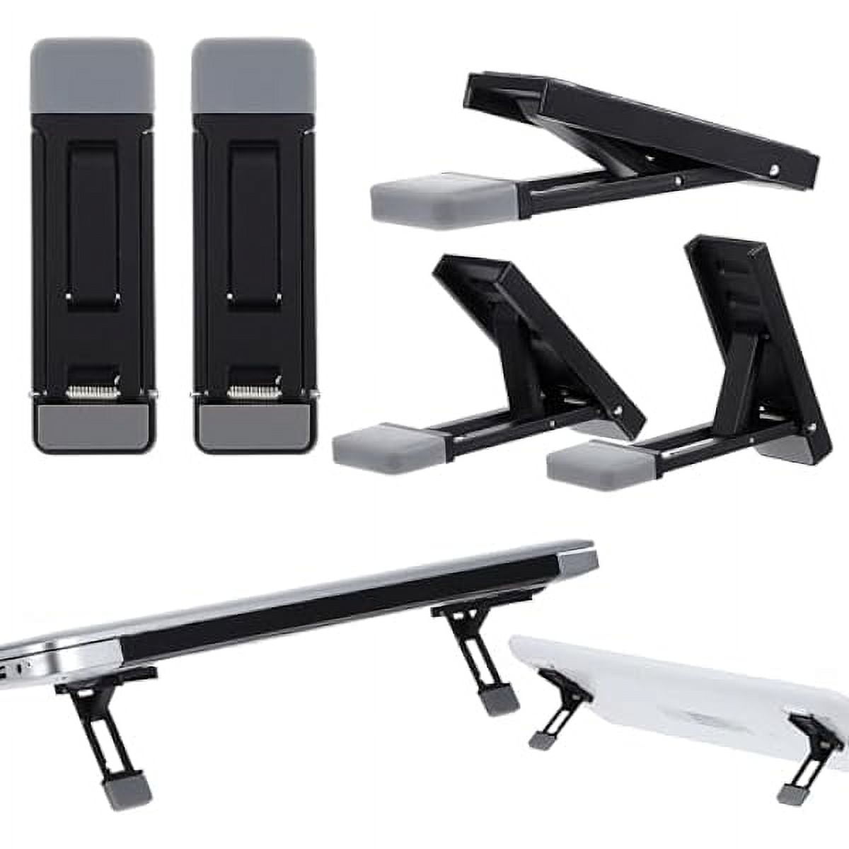 2pcs Mini Portable Laptop Stand for Desk, Portable Keyboard Riser Three ...