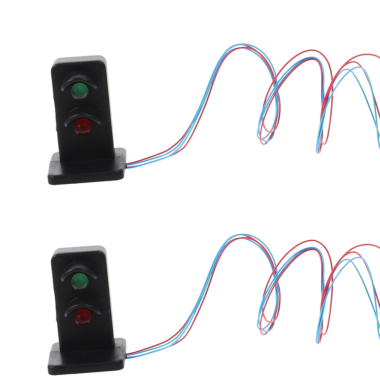 2pcs Mini Sand Table Diy Signal Light Toy Kids Train Traffic Signal ...