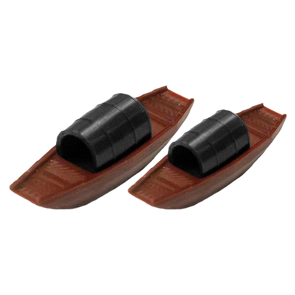 2pcs Miniature Boat Figurine for Fish Tank and Bonsai Boat Model Mini ...