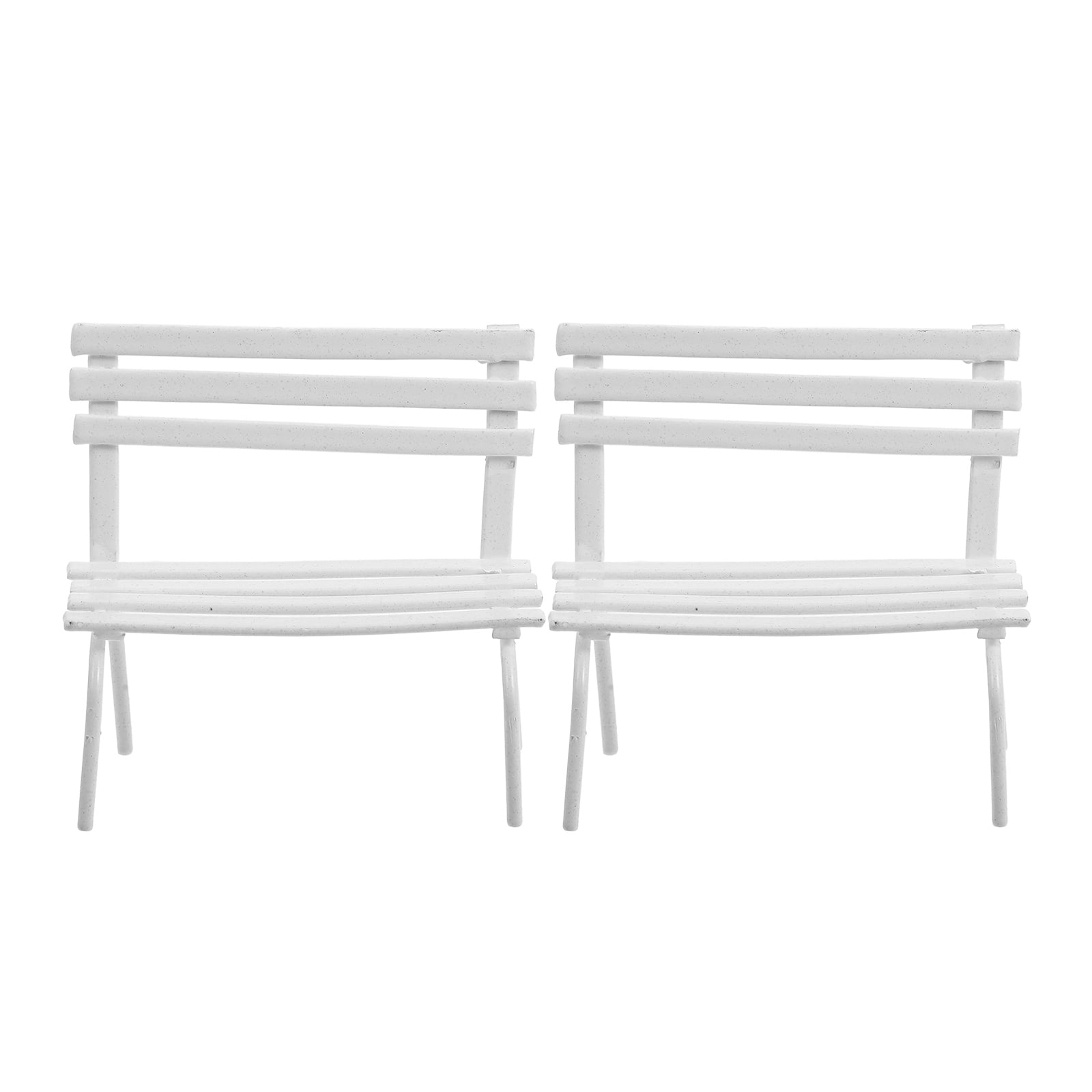 2pcs Miniature Park Bench Doll House Decoration Bench Miniature Garden ...