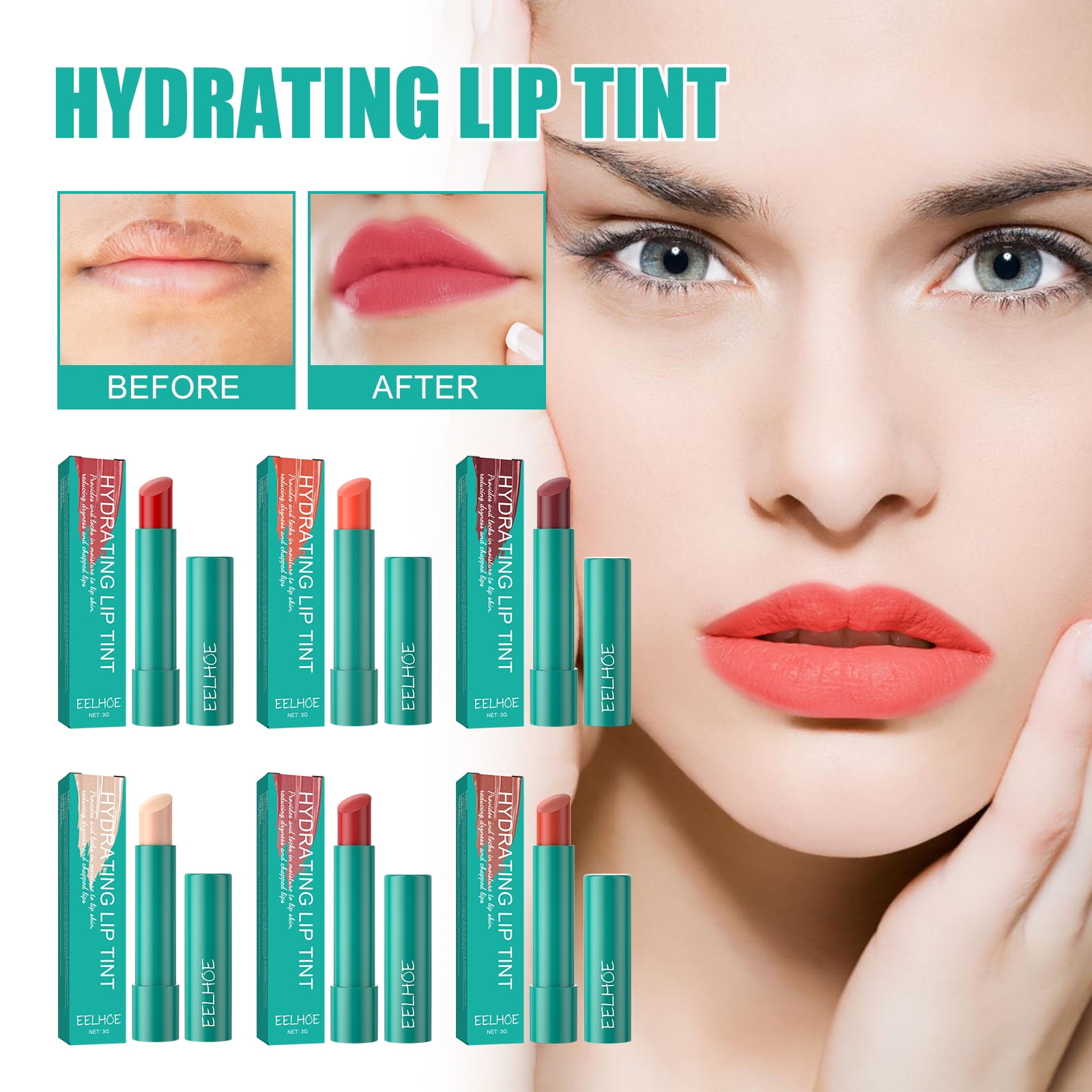 2pcs Moisturizing Lip Gloss, Reduce Lip Lines, Dry, Cracked, Dead Skin ...