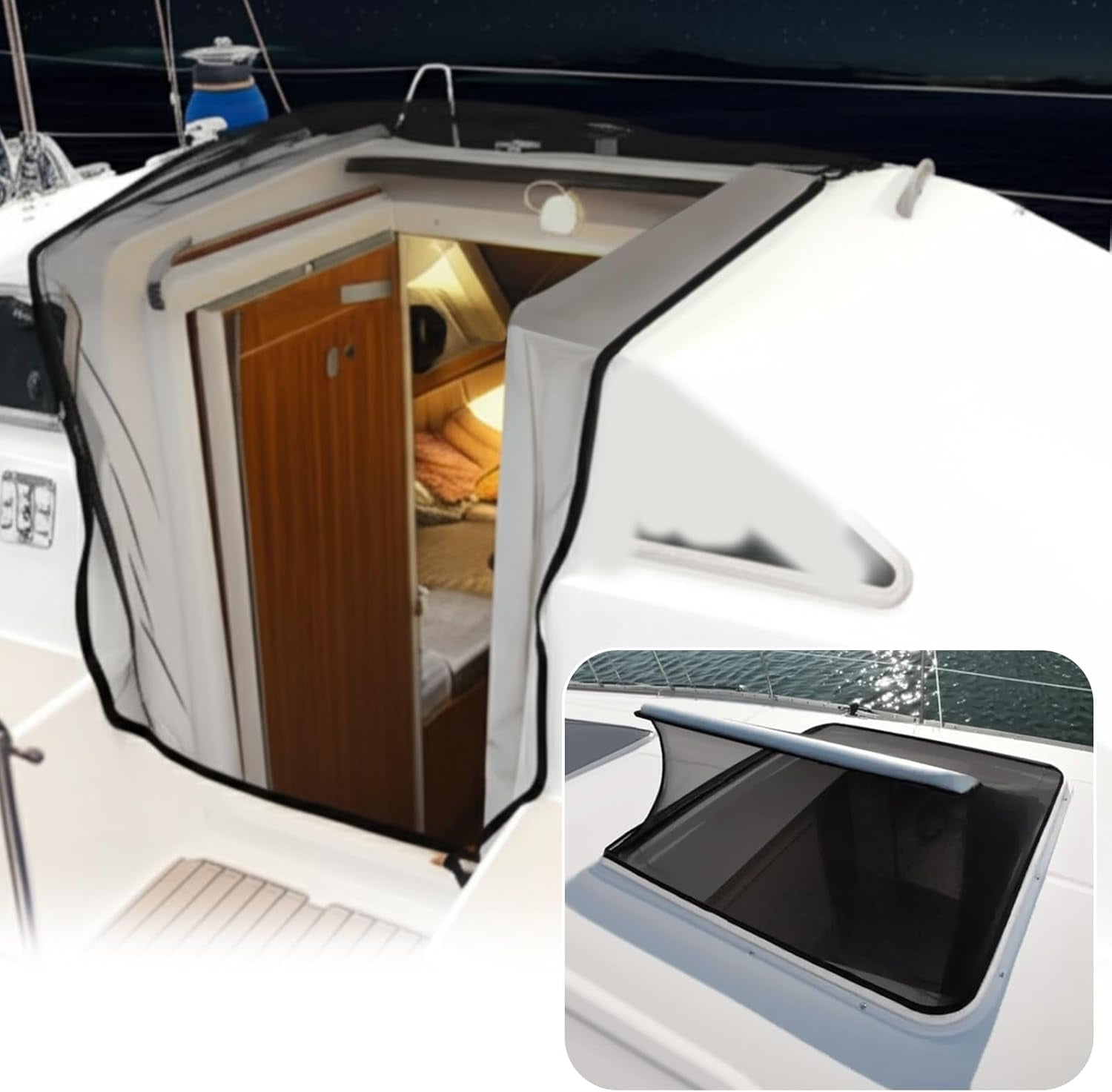 2pcs Mosquito Net Insect Screen for Boat Hatches, Screen for Covering ...