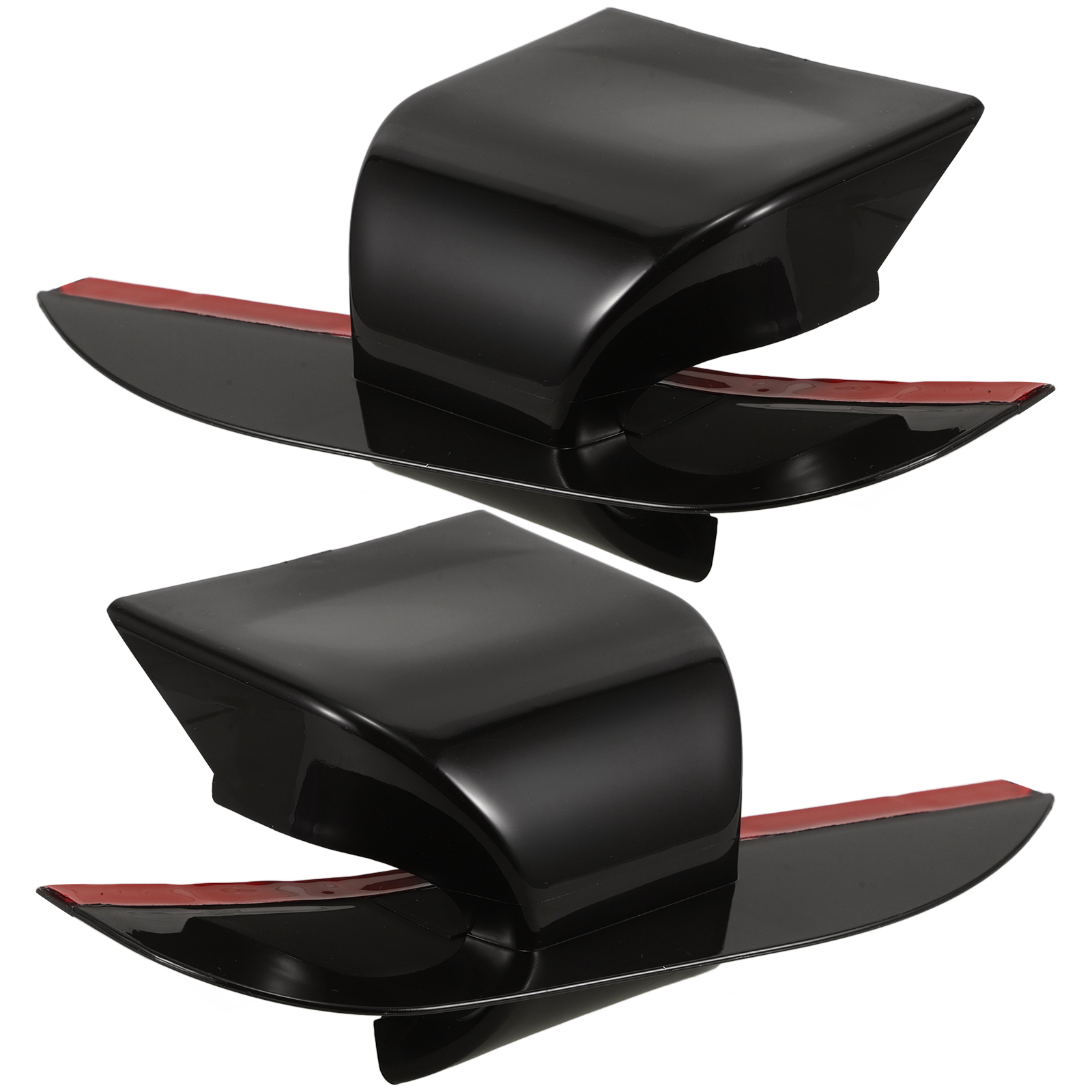 2pcs Motorcycle Rear View Mirror Wing Aerodynamic Wing Air Deflector ...