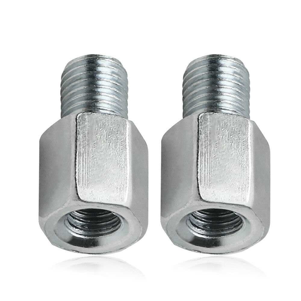 2pcs Motorcycle or Scooter Mirror Adapters - 8mm to 10mm clockwise ...