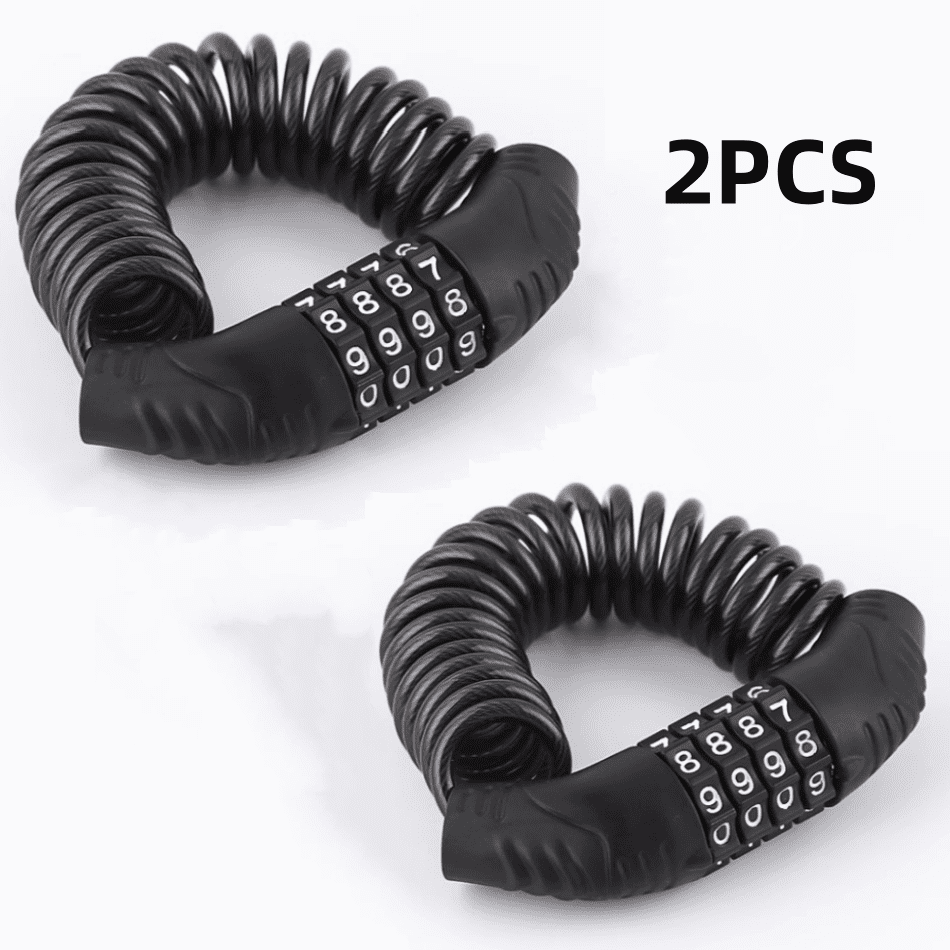 2pcs Mountain Bike Combination Lock Helmet Lock Motorcycle Anti-theft ...