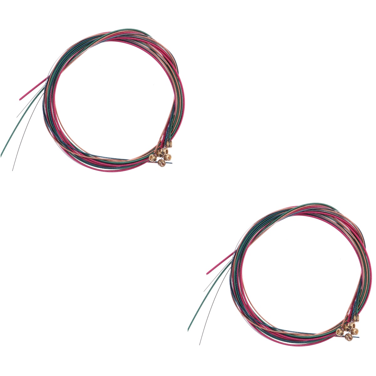 2pcs Muliticolor Acoustic Guitar Steel Brass String Steel Wire Guitar ...