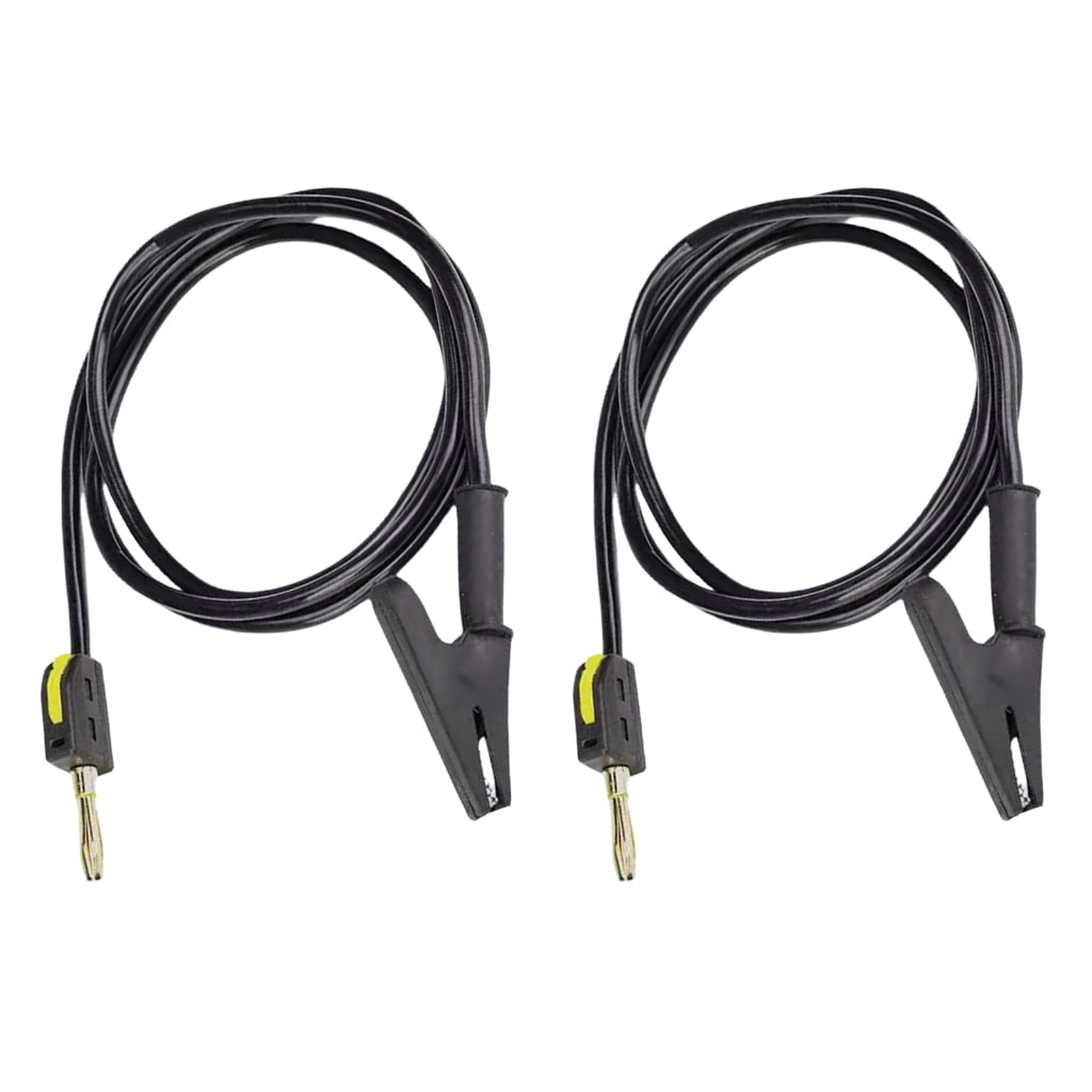2pcs Multimeter Test Leads Cable Set With Alligator Clips Banana Plugs ...