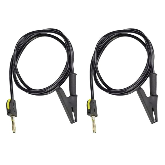 2pcs Multimeter Test Leads Cable Set With Alligator Clips Banana Plugs ...