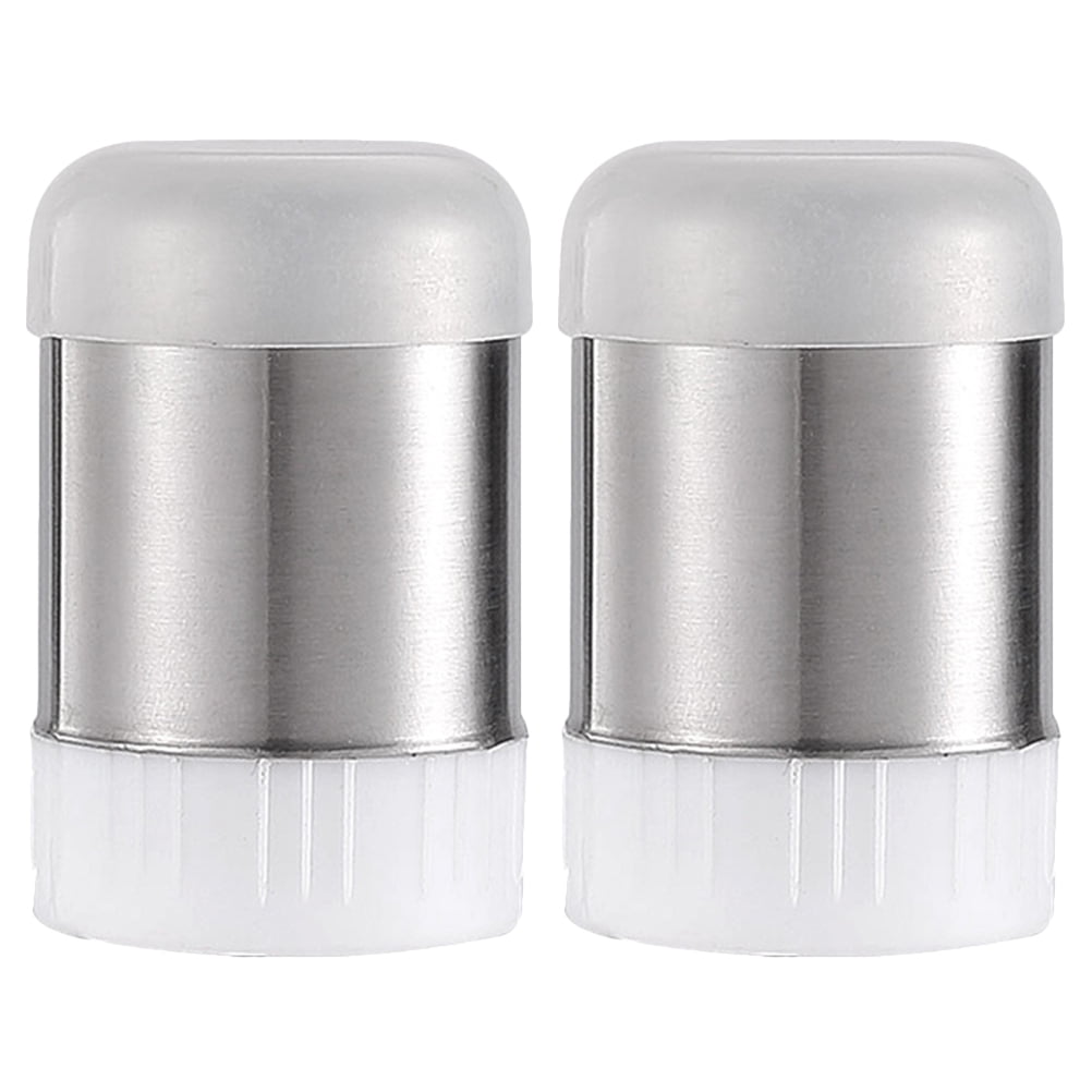 2pcs Multipurpose Salt and Pepper Shaker Stainless Steel Plastic Pepper ...